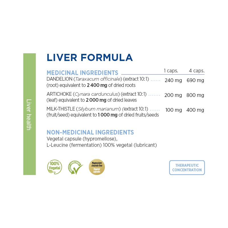 Liver Formula 60 vegetal capsules